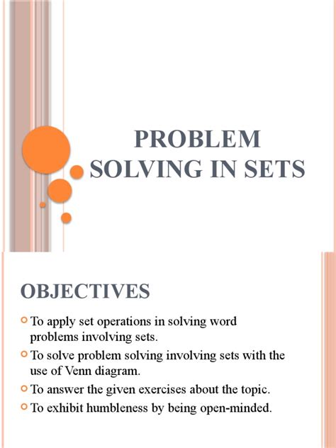 Problem Solving In Sets V20 Pdf