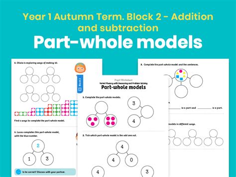 Y1 Autumn Term Block 2 Part Whole Model Maths Worksheets Teaching Resources