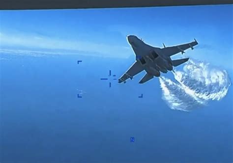 САД објавија видео од ударот на рускиот авион во американскиот дрон ВИДЕО