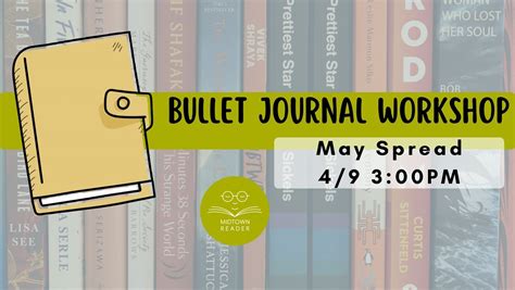 Bullet Journal Workshop May Spread Midtown Reader At Midtown Reader Tallahassee Fl Workshops