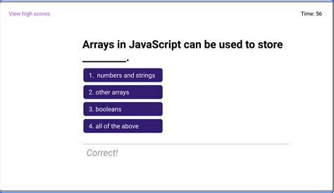 Github Nouriyinweb Apis Challenge Code Quiz Timed Quiz On
