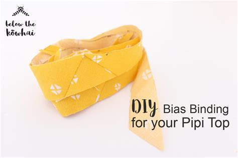 DIY Bias Binding diy tutorial by Below The Kōwhai