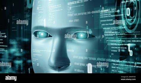 Xai 3d Illustration Futuristic Robot Artificial Intelligence Huminoid