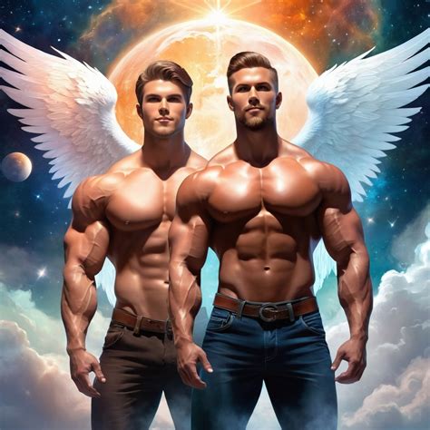 Two Men Engaging In Muscle Worship Stable Diffusion Online