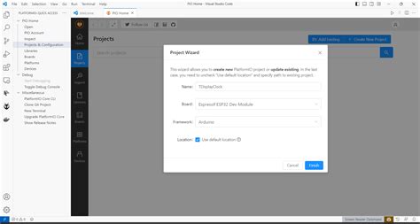 extending a tft espi example with ttgo t display using platformio with