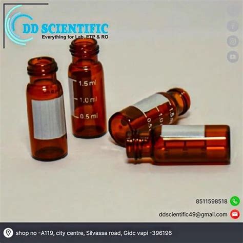 Hplc Vials With Septa 2 Ml At ₹ 600 Pack In Vapi Id 2853028682997