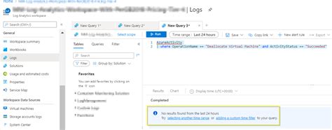 Unable To Run Query In Log Analytics Workspace Microsoft Qanda