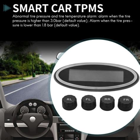 Smart Car TPMS Tyre Pressure Monitoring System With Ambient Lights With OBD Auto Security Alarm