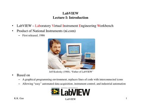 Pdf Labview Lecture I Introduction• Labview Is A Graphical