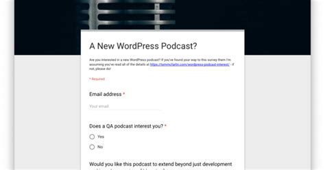 Gauging Wordpress Podcast Interest Tom Mcfarlin