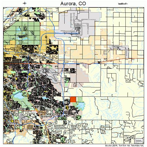 Aurora Colorado Street Map 0804000