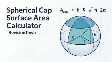 Spherical Cap Surface Area Calculator Calculate Cap Area From Height