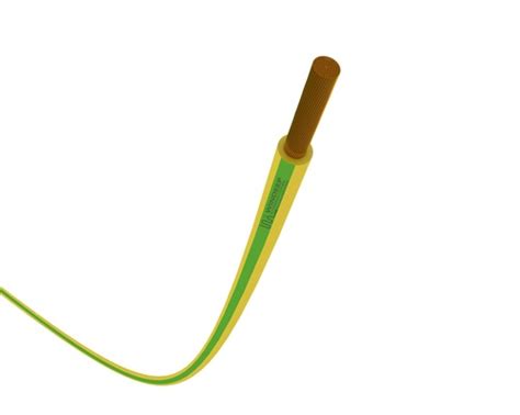 Earthing Cables Copper Single Core Round Conductor Yellow Jacket