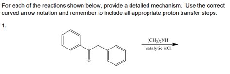 Solved For each of the reactions shown below, provide a | Chegg.com