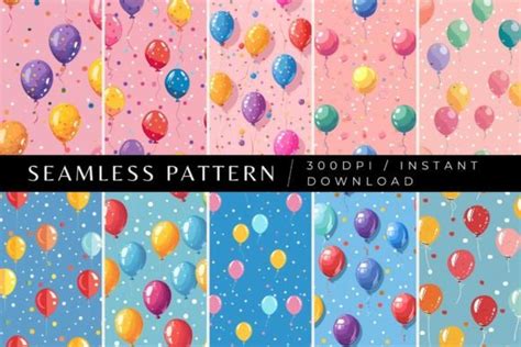 Balloons And Polka Dot Patterns Graphic By Inknfolly · Creative Fabrica