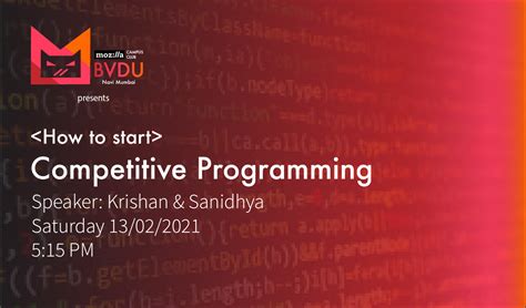 Introduction To Competitive Programing Mozilla Community Portal