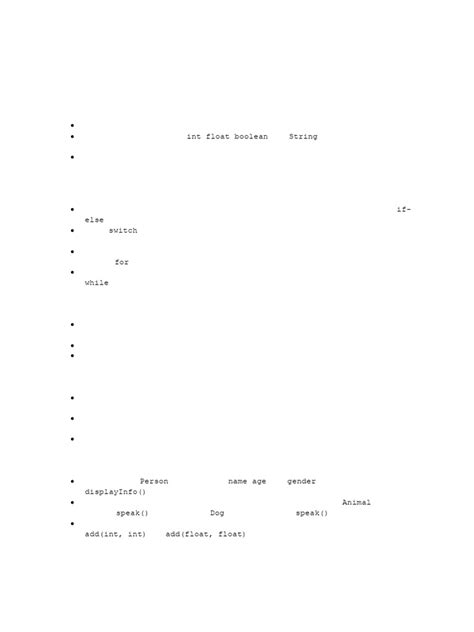 Exercices On Java Programming Language Pdf Programming Computer