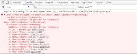 Error Error Uncaught In Promise Error Staticinjectorerror E