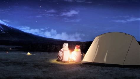 1080p Anime Laid Back Camp Rin Shima Nadeshiko Kagamihara Hd Wallpaper