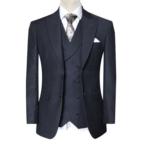 Charcoal Grey 3 Piece Suit For Men Uomo Attire