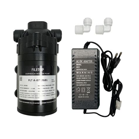 Flt A 5002gb1 부스터 펌프 세트아답터 Dc24v 5a L피팅숫나사 Dc24v 140psi Amps 27a이하 정격유량26lmin 작동압력80