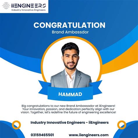 hammad ul hassan on linkedin iiengineers brandambassador