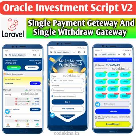 Investment Script With Premium V2 Oracle Codekina
