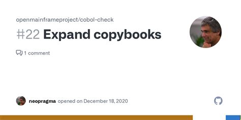 Expand Copybooks Issue Openmainframeproject Cobol Check GitHub