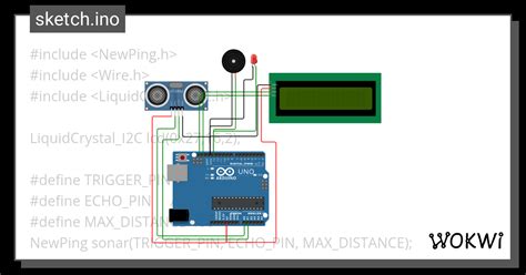 Sensor Ultrasonik Ino Wokwi ESP STM Arduino Simulator