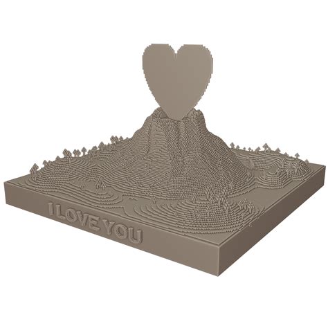 Archivo Stl Gratis Volcán Amor San Valentín・diseño Por Impresión En 3d