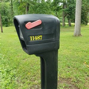Custom Mailbox Number Decals Set Of 2 Residential Or HOA Decals Only Etsy