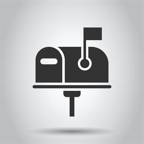 Mailbox Icon In Flat Style Postbox Vector Illustration On White Isolated Background Email