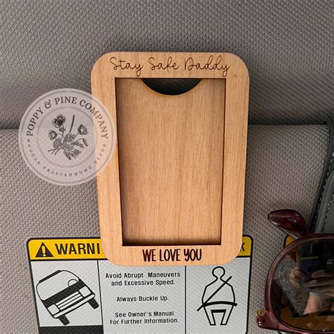 Wooden Laser Cut Photo Visor Clip Digital By Kathleen Bundy May