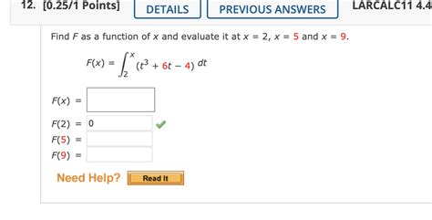 Solved Points DETAILS PREVIOUS ANSWERS Chegg Com