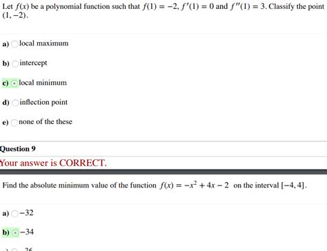 solved let f x be a polynomial function such that f l 2