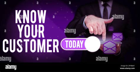 Writing Displaying Text Know Your Customer Business Showcase Marketing