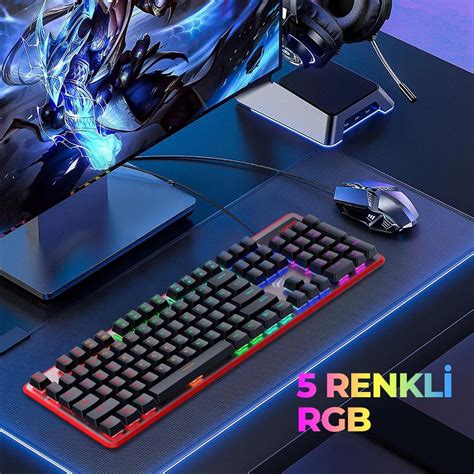 Havit Gamenote Kb L Rgb Backlit Gaming Mekanik Klavye