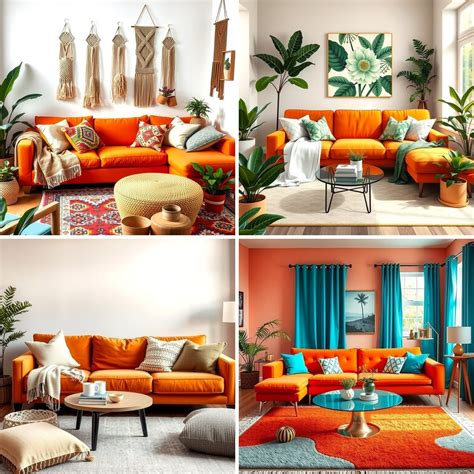 25 Orange Couch Living Room Ideas For A Vibrant Space