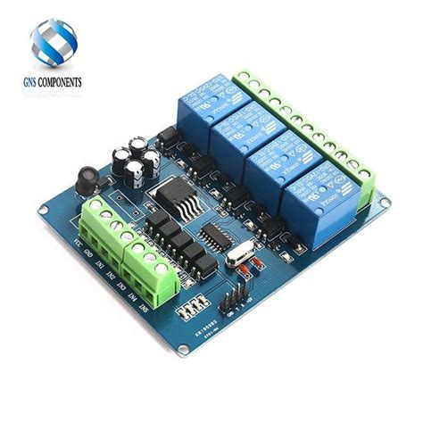 China Low Price 51 Single Chip Control Four Way Relay Module Quotation GNS COMPONENTS