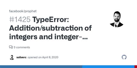 typeerror addition subtraction of integers and integer arrays · issue