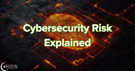 Cybersecurity Risk Explained Kotori Technologies
