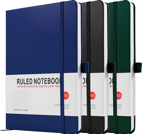 Notebook A5 3 Pack Journal A5 Notebook 200 Pages 80 Gsm Journal