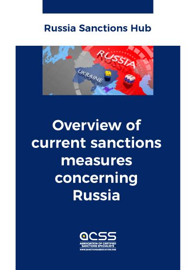 Landing Russia Sanctions Association Of Certified Sanctions Specialists