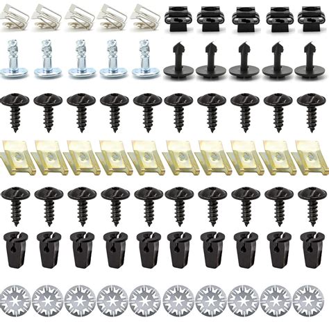 Juego De 70 Clips Para Cubierta Inferior Del Motor Kit De Tornillos De