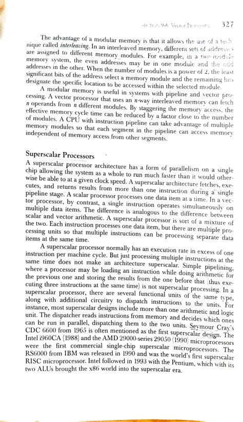 memory interleaving and superscalar processor pdf