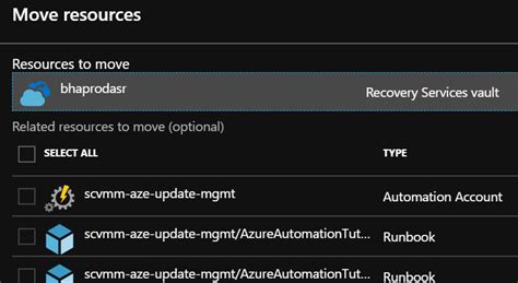Azure You Can Now Move A Recovery Vault To Another Resource Group Or