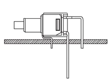 1no Printed Circuit Board Push Button