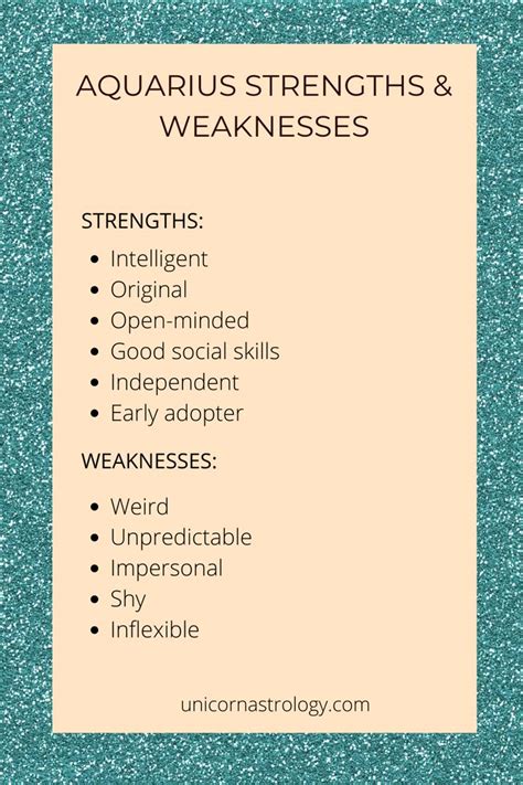 Aquarius Zodiac Sign Strengths And Weaknesses In Astrology Zodiac