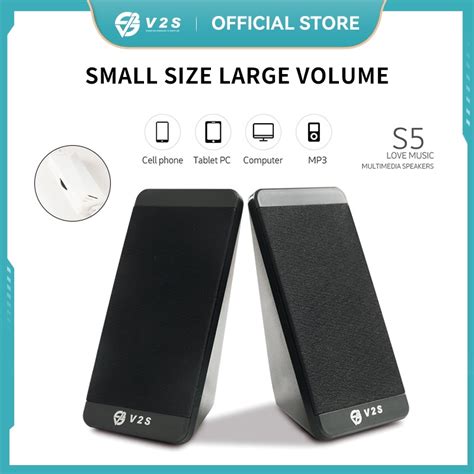 V2s S5 Desktop Computer Speaker Laptop Mini Usb Pc Speaker Small Stereo For Moblie Pc And Laptop