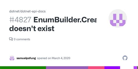 Enumbuildercreatetype Doesnt Exist · Issue 4827 · Dotnetdotnet